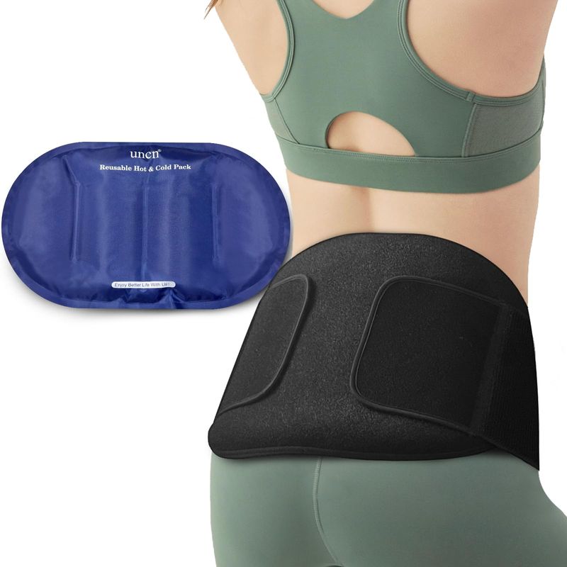 UNCN Ice Pack for Back, 4in 1 Ice Pack for Injuries, Joint Pain, Muscle ...