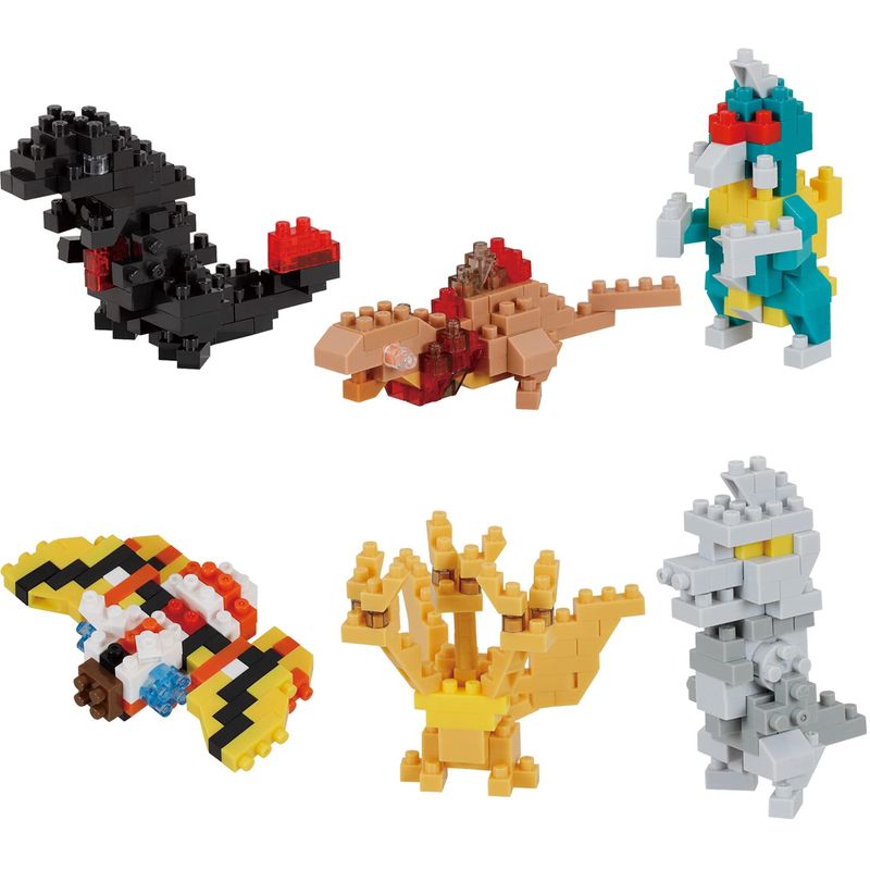 nanoblock - Godzilla Assortment 1 (Blind Box Complete Set), mininano Series Building Kit ...