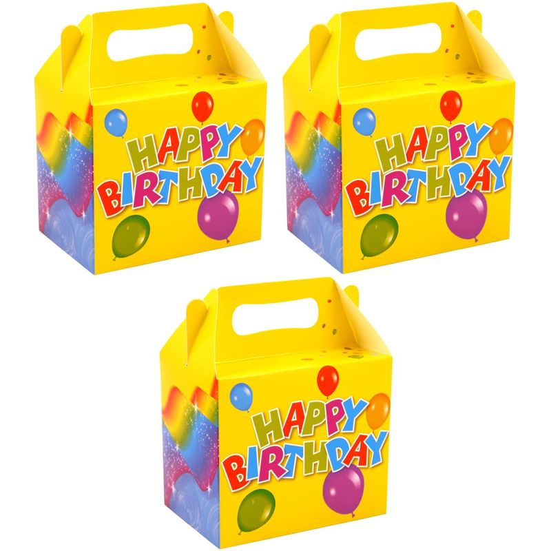 Quickdraw 24 x Happy Birthday Boxes - Kids Themed Birthday Party Favour ...