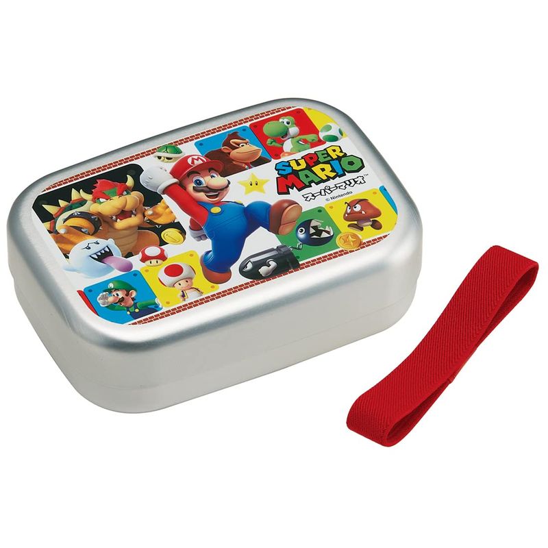 Skater ALB5NV-A Lunch Box, 12.5 fl oz (370 ml), Super Mario, 23 Aluminum, For Kids, Made in ...
