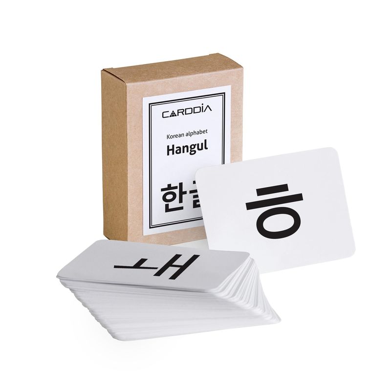 CARDDIA Korean Alphabet - Hangul Flashcards - Online Marketplace ...