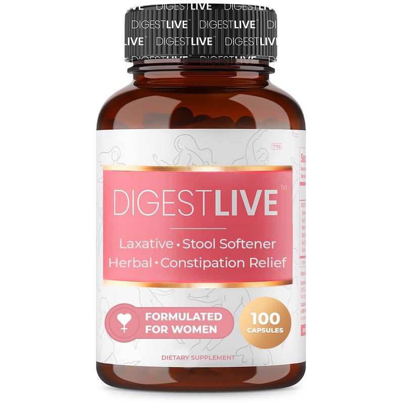 DigestLive - Laxative, Constipation Relief for Women - Stool Softener ...