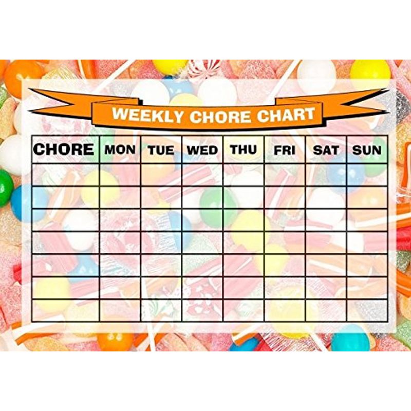 Childrens Kids Rota Reward Task Chore Chart Sweets Lolly - Online ...