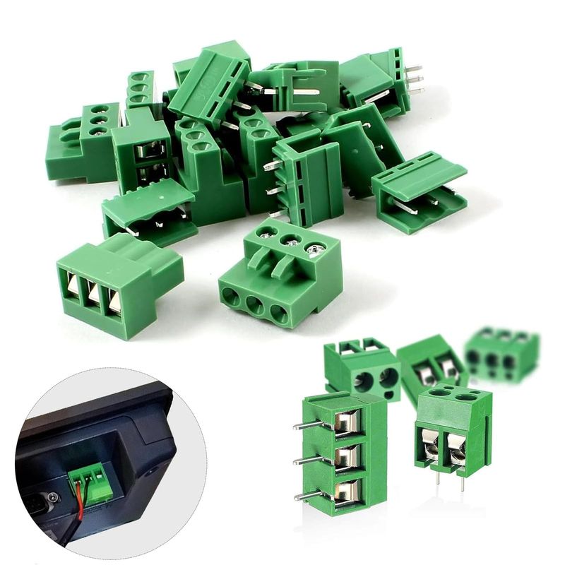 60 Stücke 5mm 2 Pin / 3 Pin PCB Mount Screw Terminal Block, Schraubklemme Steckverbinder für ...