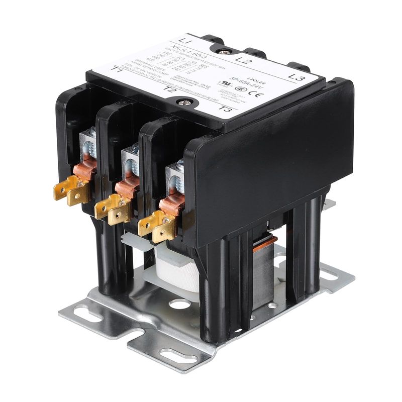 DMiotech HVAC Contactor, 3 Pole FLA 60 Amps 24V Coil Air Conditioner ...