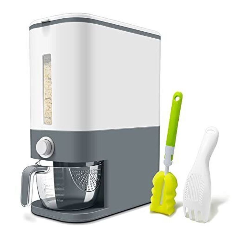 25 Lbs Rice Dispenser Large Cereal Dry Food Storage Containers With ...