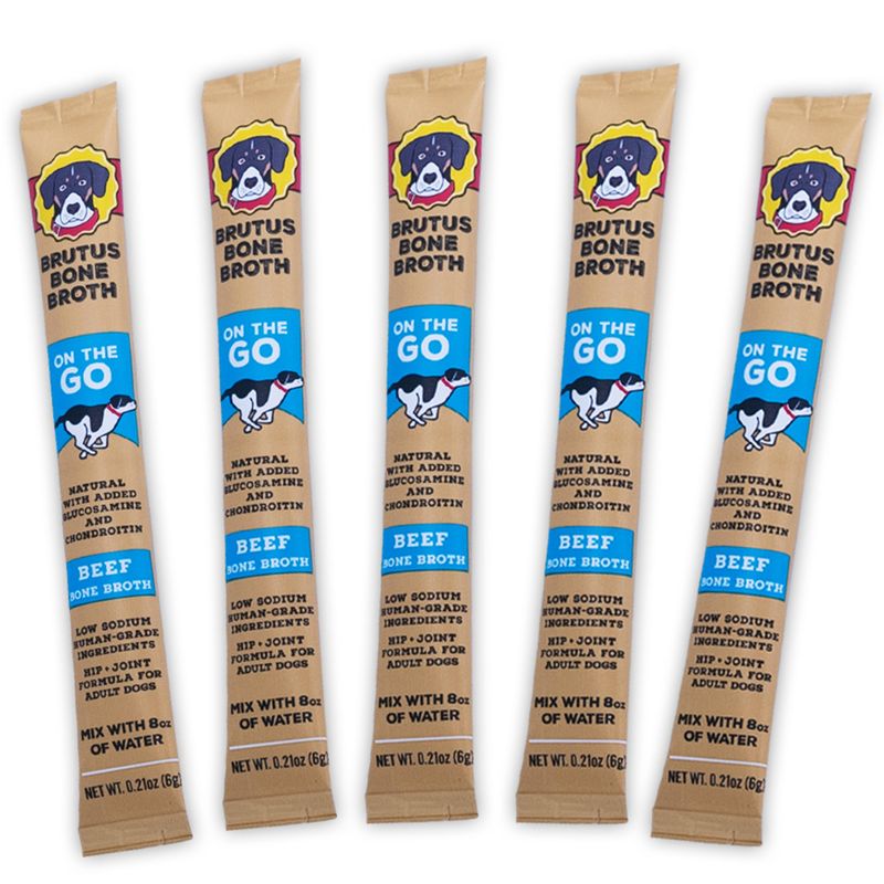 Brutus Bone Broth for Dogs & Cats |Natural w/Glucosamine, Chondroitin ...