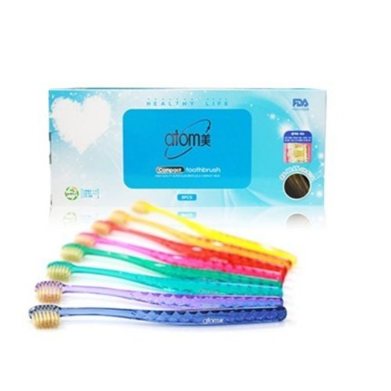Atomi Atomy Atomy Compact Toothbrush Set of 8 - EveryMarket