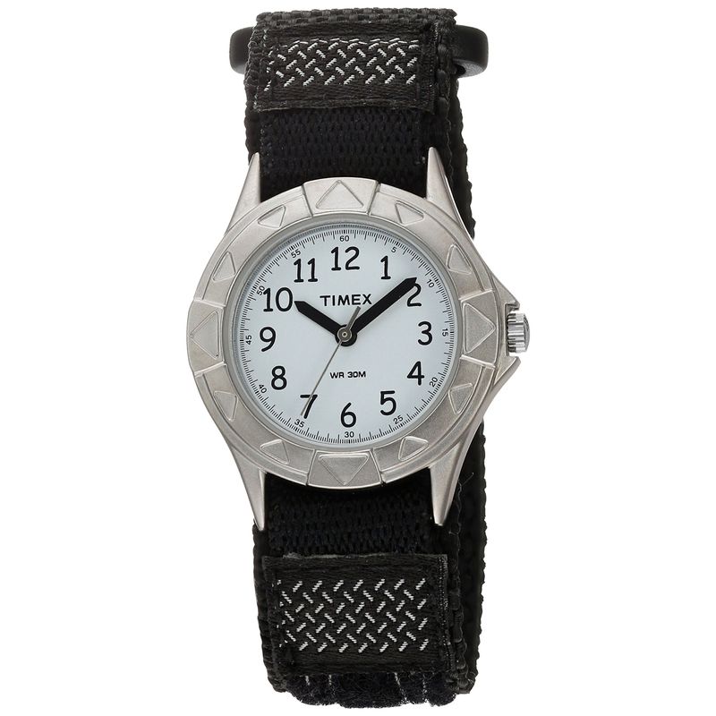 Timex Boys T79051 My First Outdoors Black Fast Wrap Strap Watch ...
