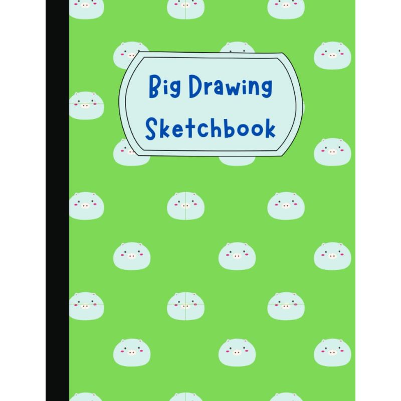 Big Drawing Sketchbook: Blank Paper with thick black border for drawing ...