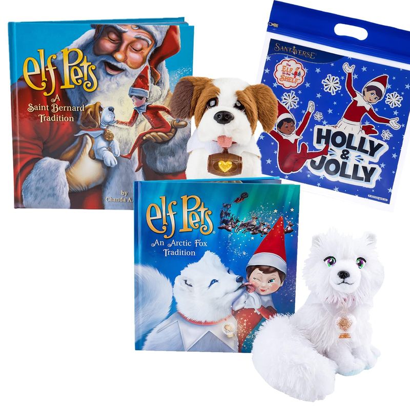 The Elf on The Shelf Elf Pets Traditions 2 Pack: A Saint Bernard ...