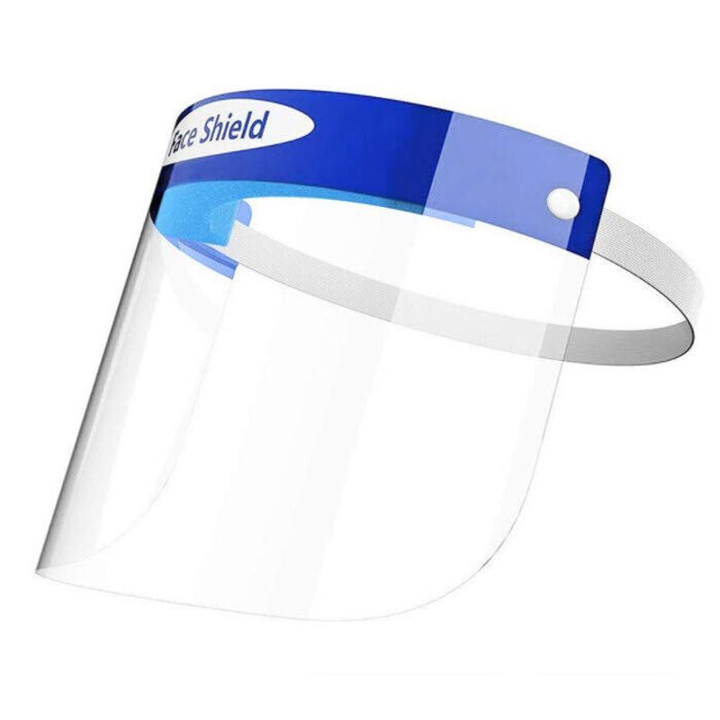 Full Face Transparent Reusable Adjustable Clear Face Shield Anti-Saliva ...