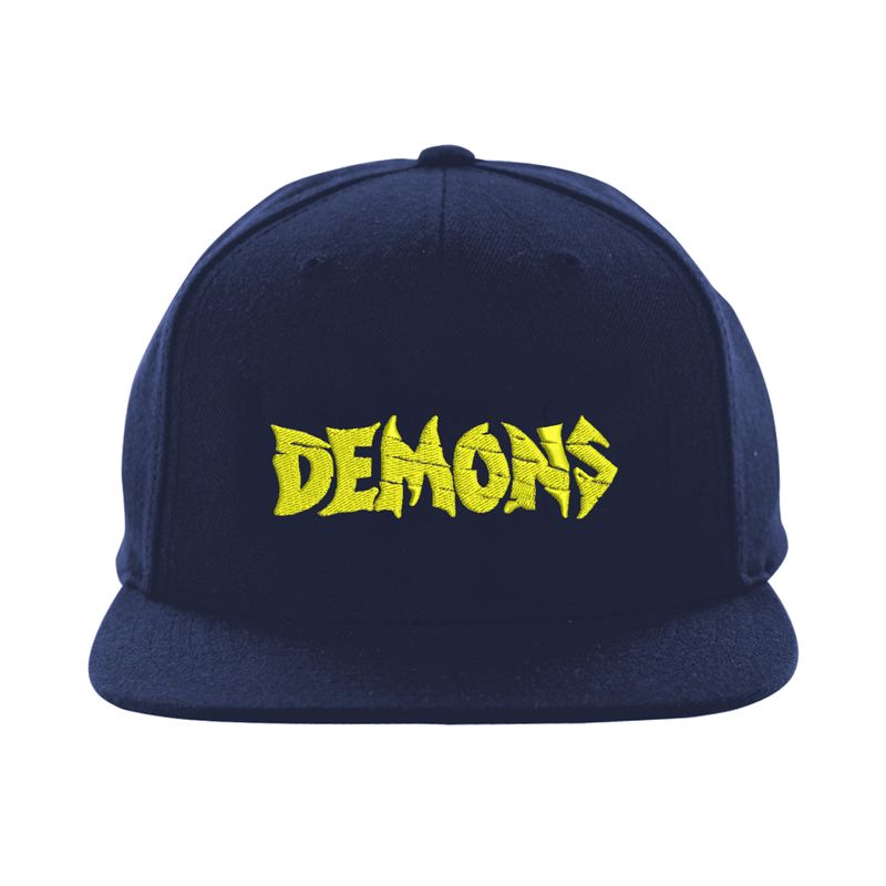 Embroidered Demons Logo Snapback, Cap, Demon Biker, Gothic Tattoo ...