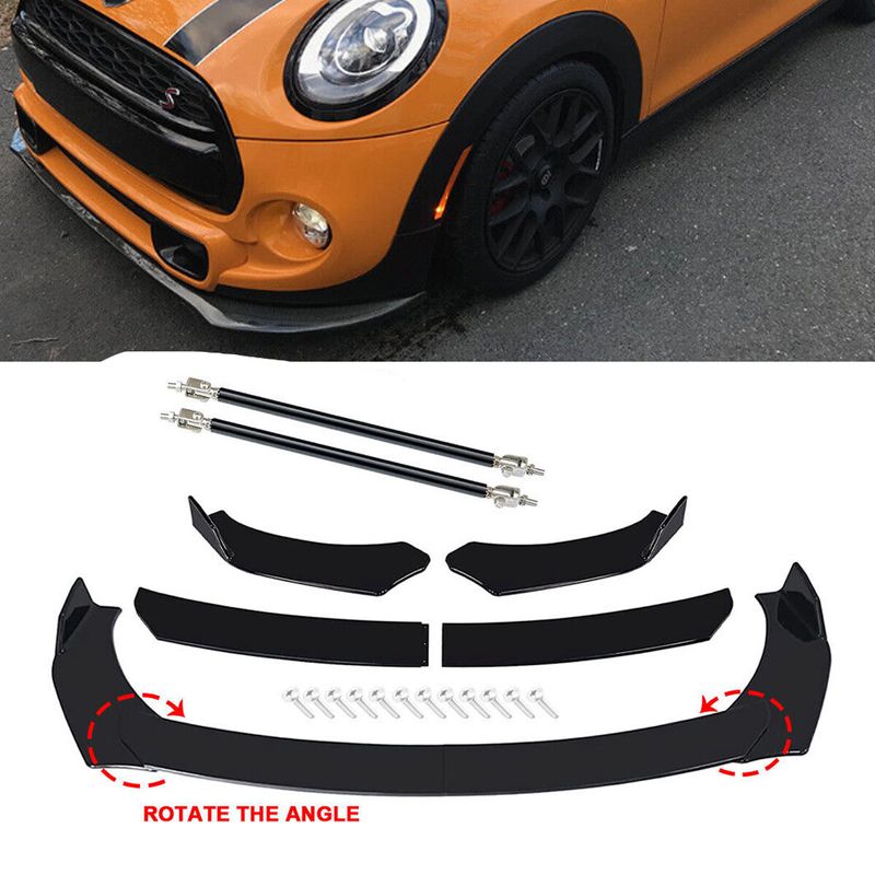 For Mini Cooper F56 R56 Front Bumper Lip Spoiler Splitter Body Kit ...