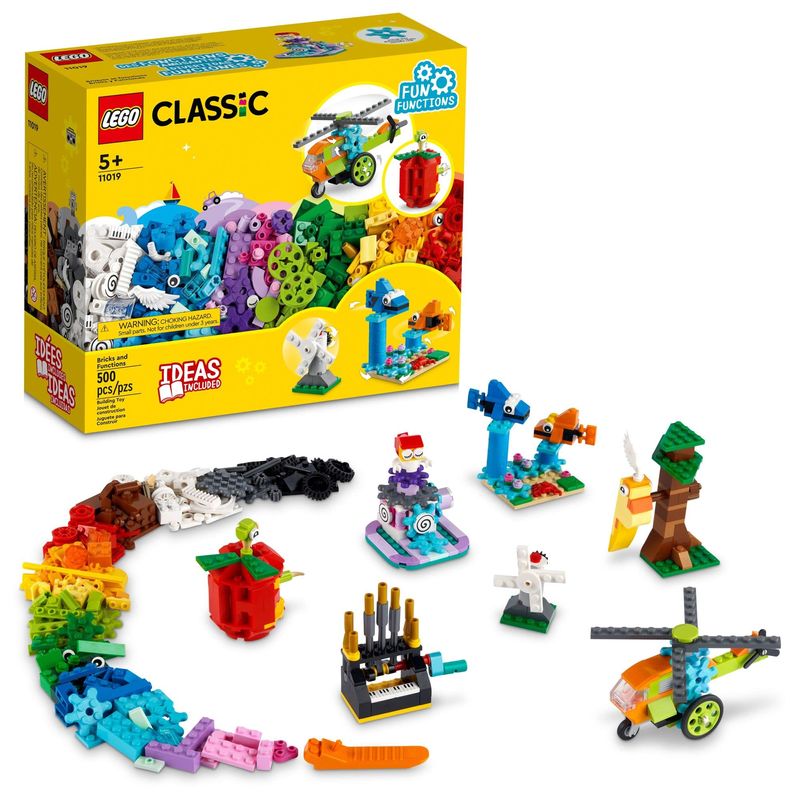LEGO Classic Bricks and Functions 11019 Building Toy Set for Kids, Boys ...