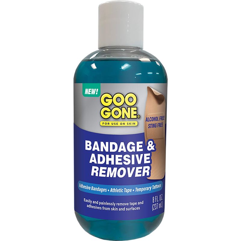 Goo Gone Bandage Adhesive Remover For Skin - 8 Ounce - Safe Method to ...