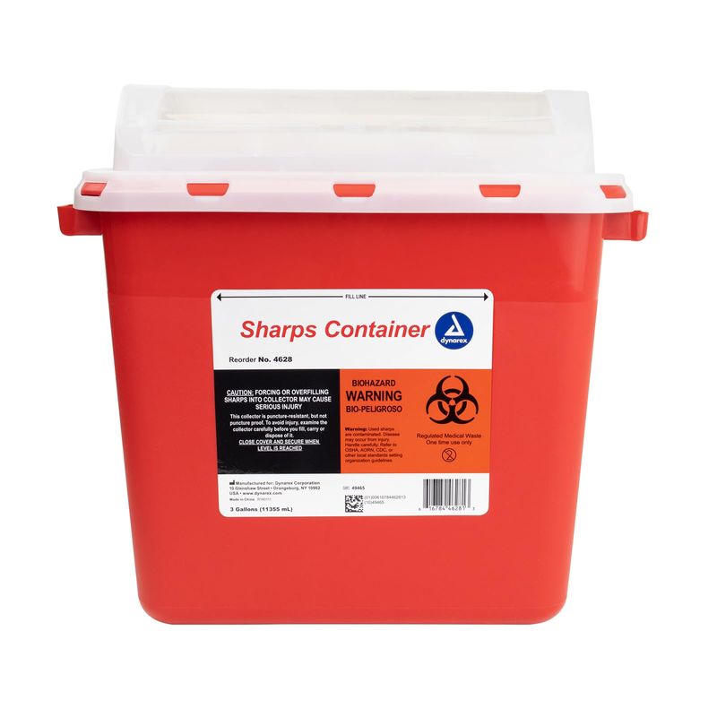 Dynarex Sharps Container, Provides a Safe Disposal of Medical Waste and ...
