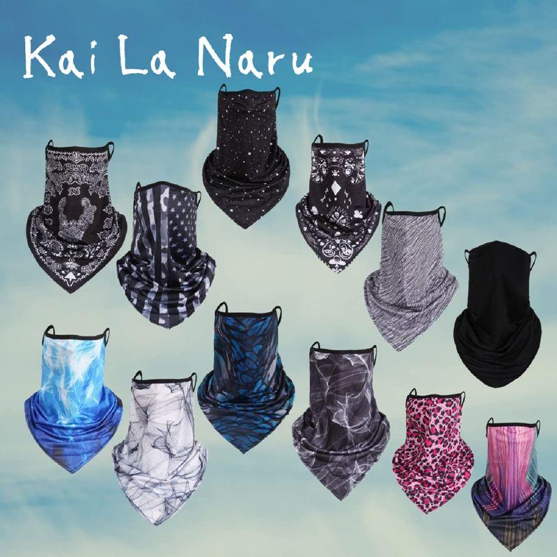 Kai La Nalu Neck Warmer, Face Mask, Set of 2, Men and Women, Gater ...