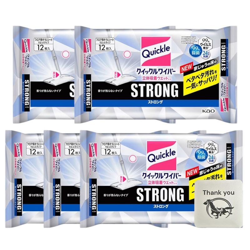 Kao Quickle Wiper 3D Suction Wet Sheet, Strong, Floor Cleaning Tools ...