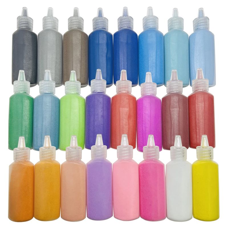 Yayatty Art Sand Kit, 24 Color Sand Art Bottles, Colored Sand Bottles ...