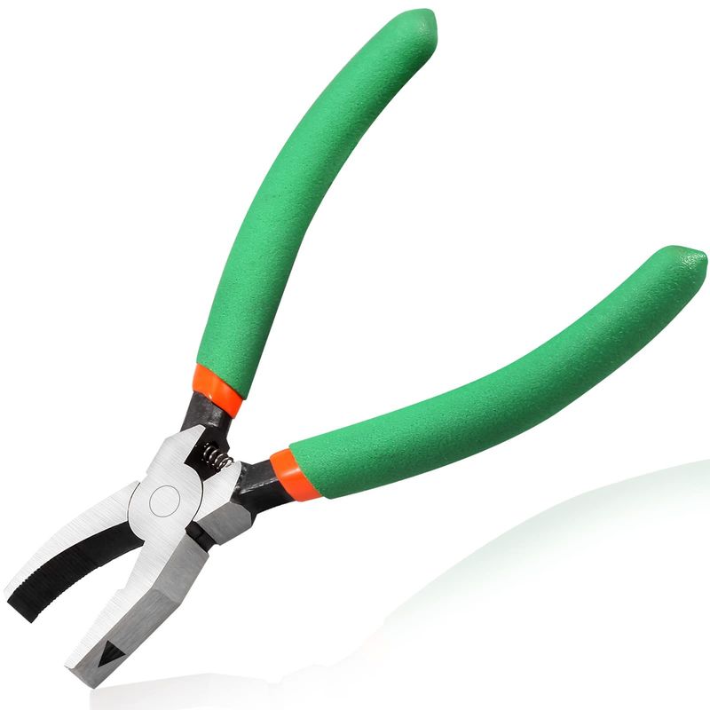 LEONTOOL Breaker Grozer Pliers for Stained Glass 6-Inch Glass Grozer ...