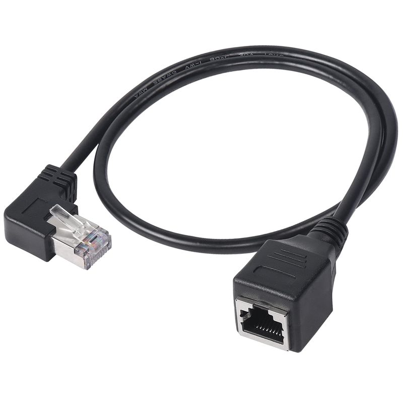 GELRHONR 90 Degree RJ45 Ethernet Extension Cable,Turn Left Cat5 LAN ...