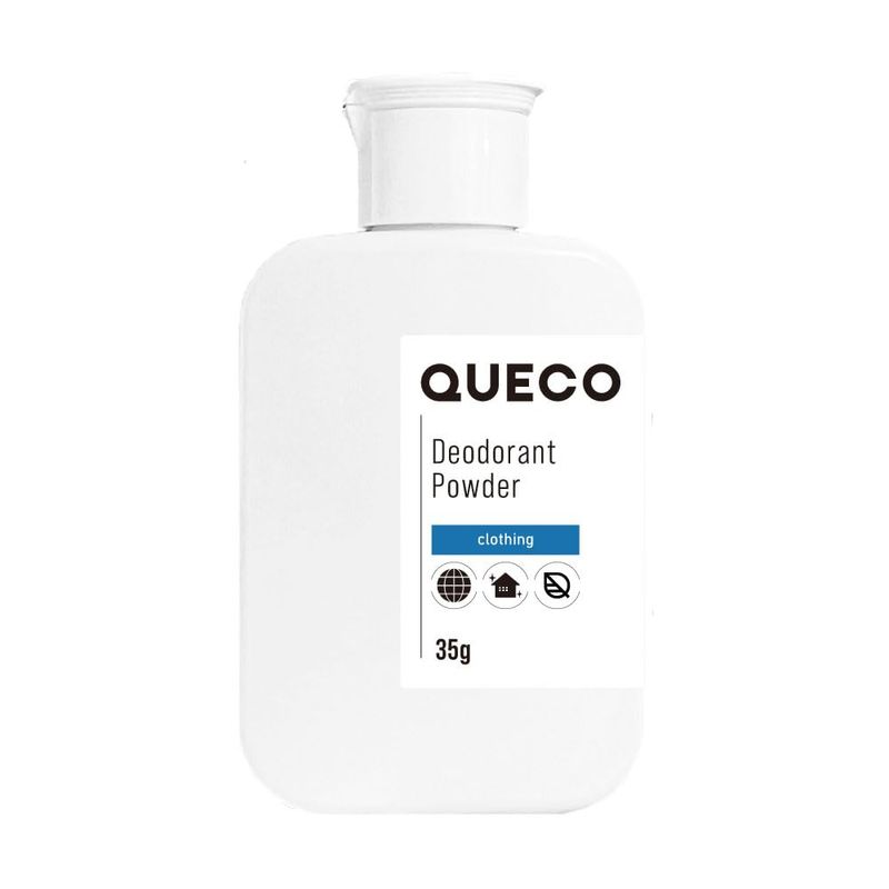 QUECO Deodorant Powder, 1.2 oz (35 g), Made in Japan, 100% Natural ...