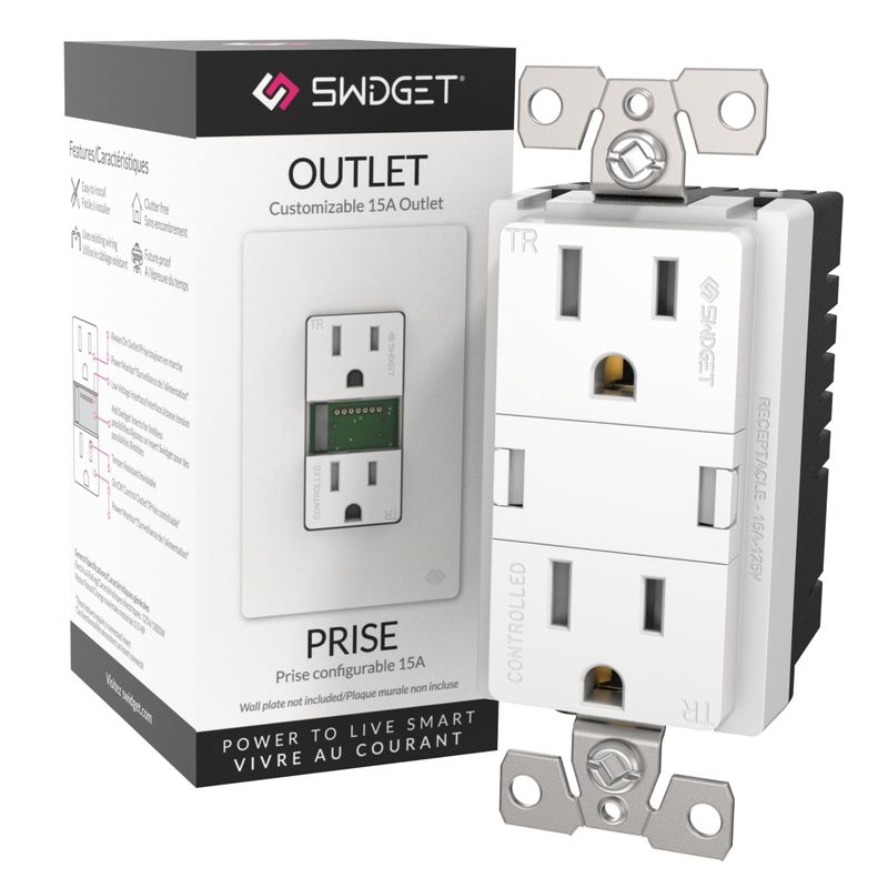 Swidget 15A Outlet - Smart Plug Power Outlet Switch for Automation ...
