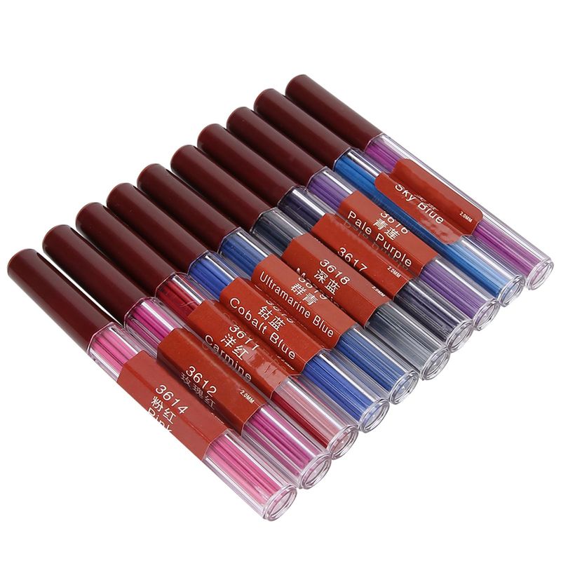 Garosa 2.0mm Colored Lead Refills, 80Pcs 10 Colored Mechanical Pencil ...