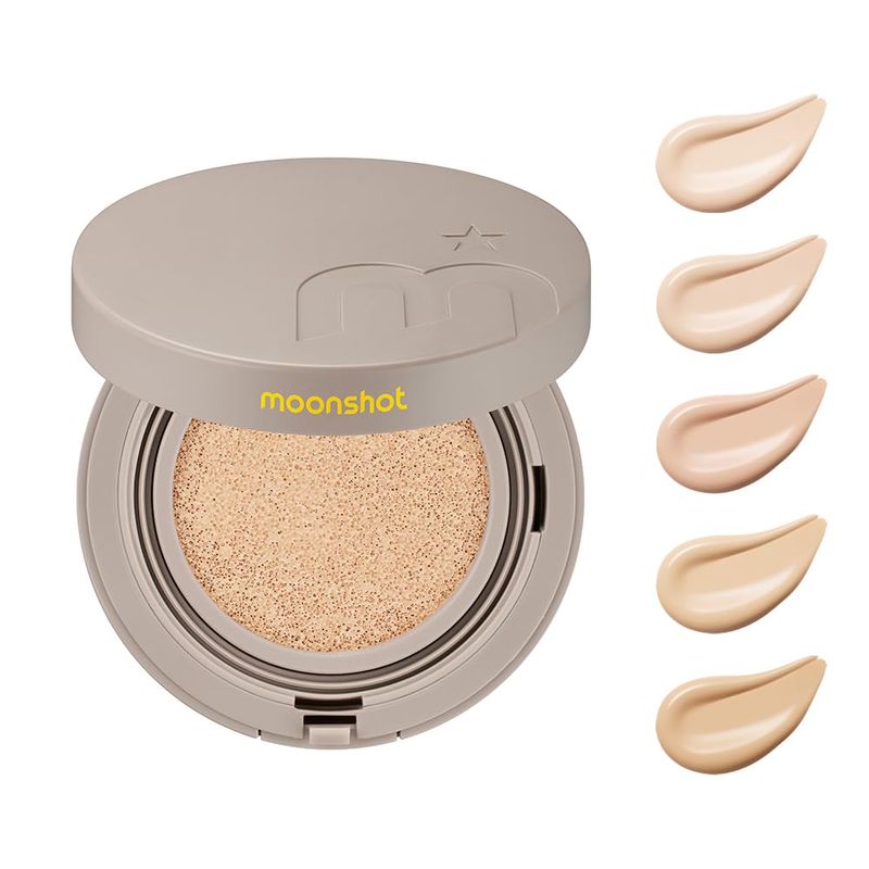 MOONSHOT KOREA Conscious Fit Cushion Foundation Flawless Coverage, Dewy Finish, Easy Application ...