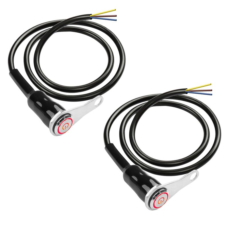 MEIRIYFA LED Motorcycle Switch, 12V Universal Motorcycle Handlebar ...
