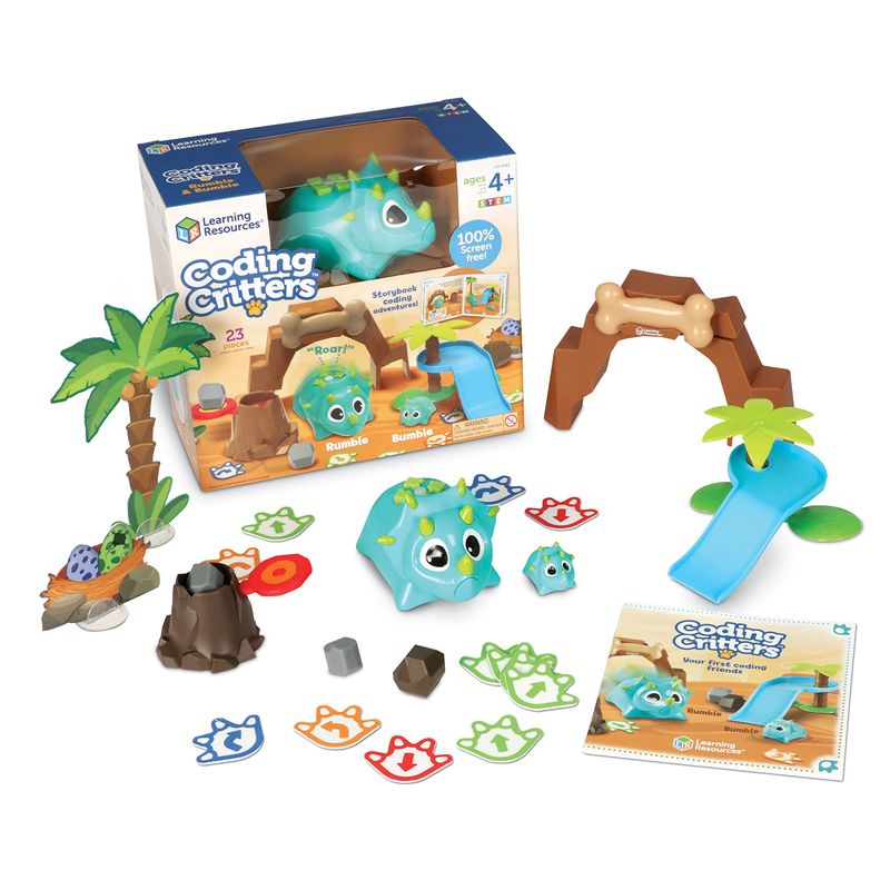 Learning Resources Coding Critters Rumble & Bumble - 23 Pieces, Ages 4+, Educational Learning ...