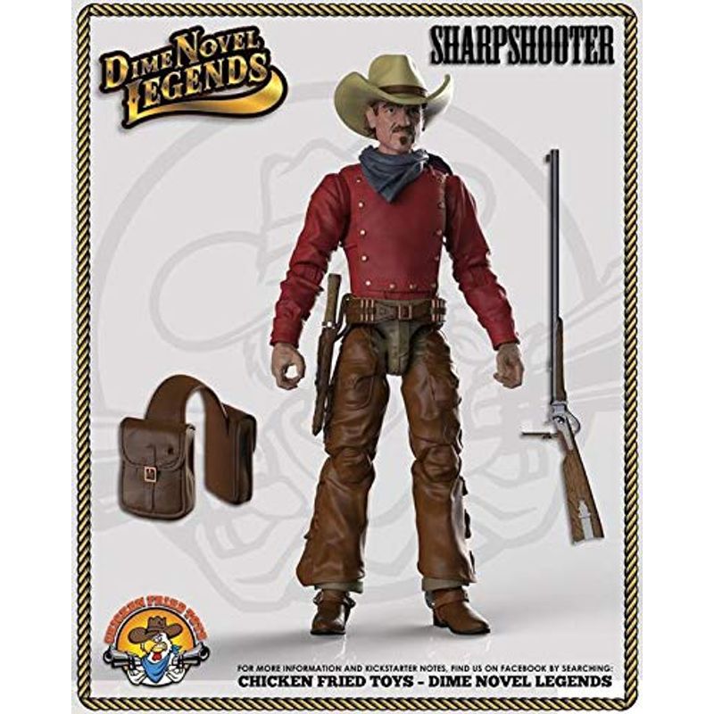 Dime Novel Legends 1/18 Scale (4" Tall) Old west Action Figure Sharpshooter - EveryMarket