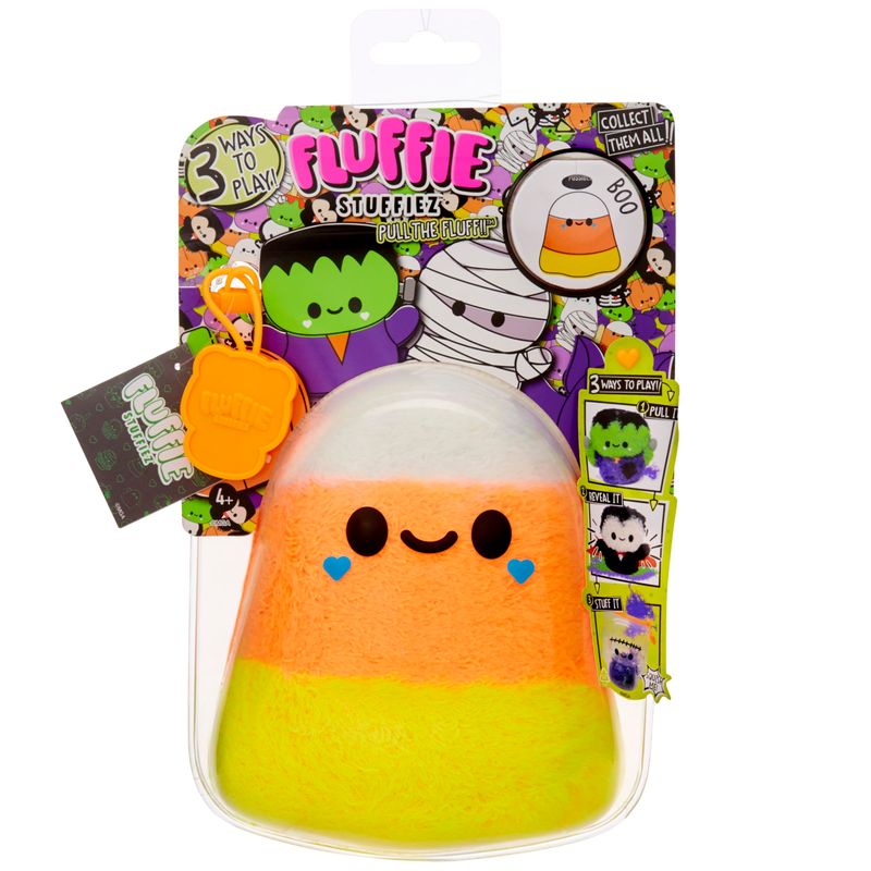 Fluffie Stuffiez Halloween Candy Corn Small Collectible Feature Plush ...