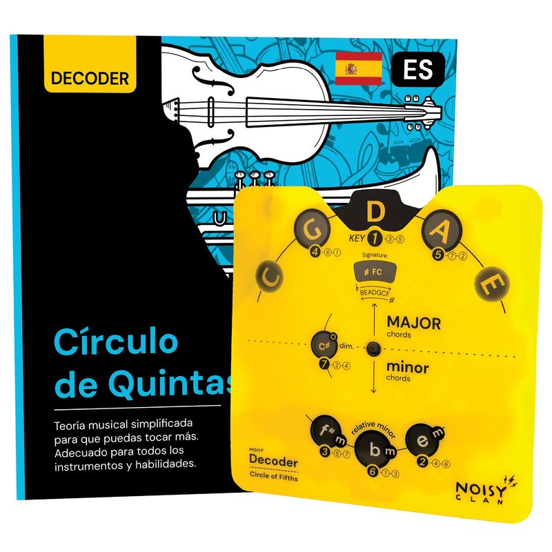 Noisy Clan Decoder Circle of Fifths Tool with Spanish Book Círculo de ...