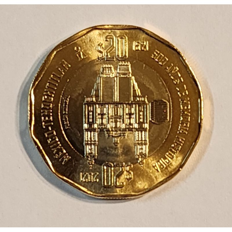 Moneda $20 Pesos con error 500 años de Memoria Histórica de México ...