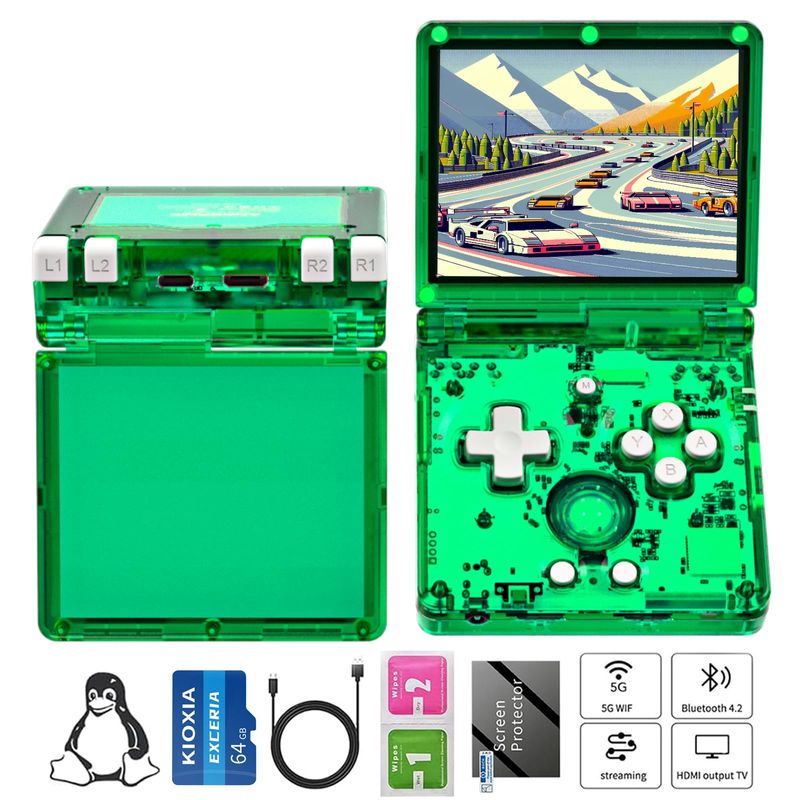 RG35XXSP Handheld Game Console RG35XX SP Clamshell Game Console with ...