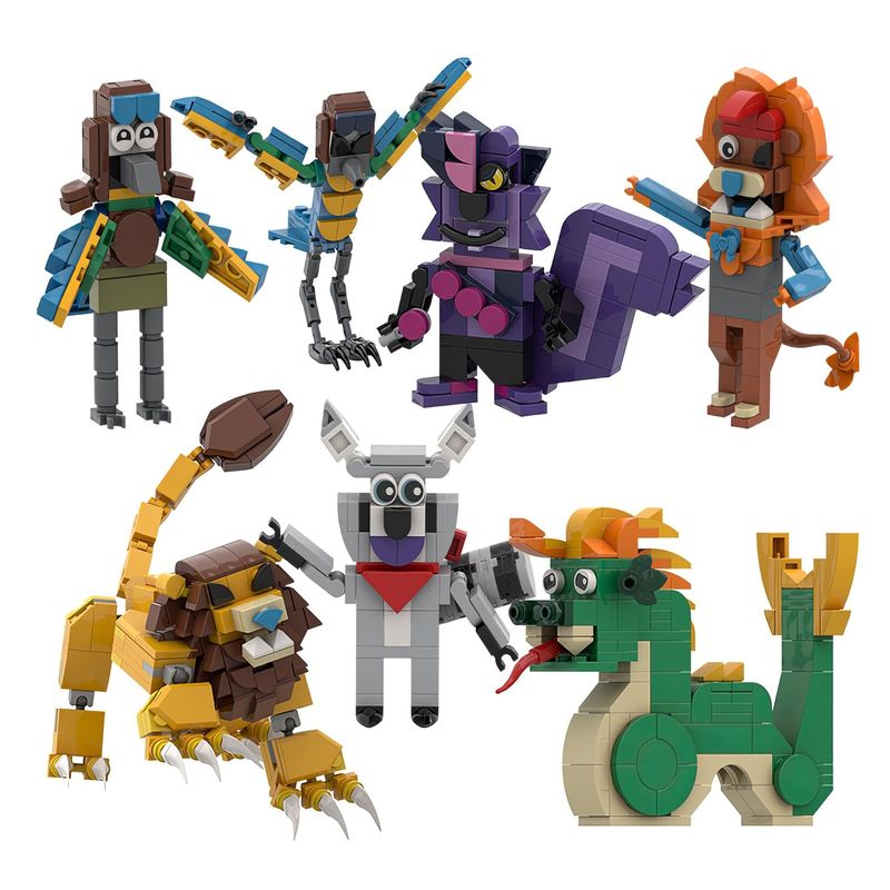 CUIGSRO Indigo Park Building block, Rambley The Raccoon Anime Game Toy ...