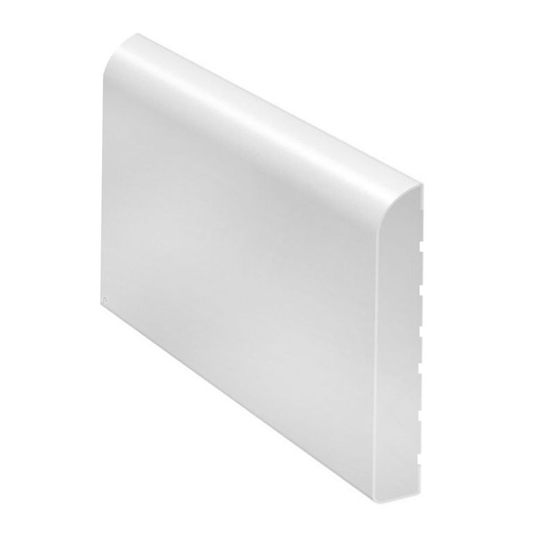 White 45mm Wide Bullnose Window Door Trim/Skirting Upvc Plastic x 5 ...
