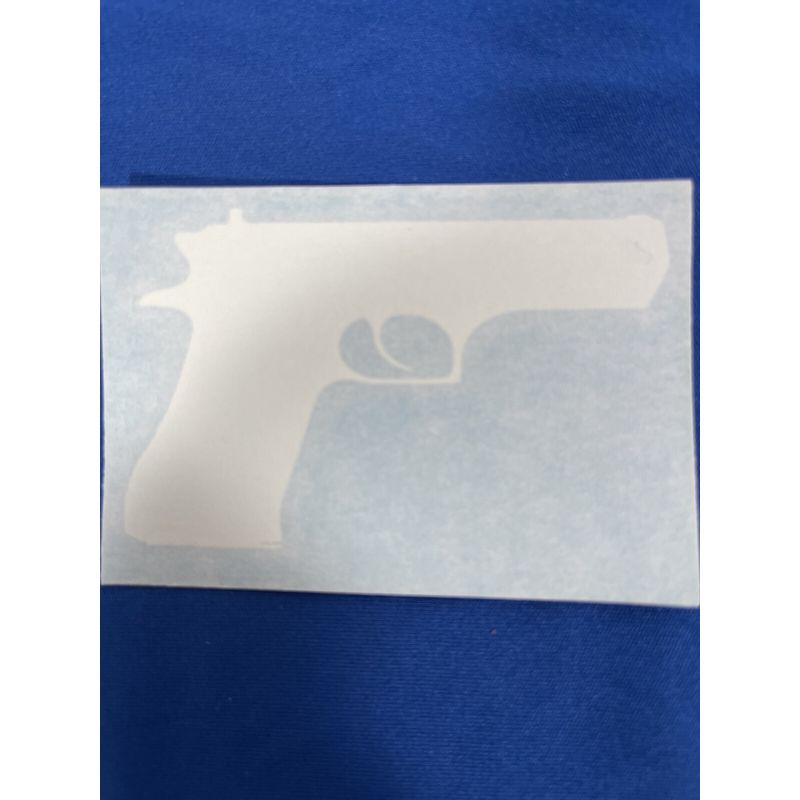IWI Jericho Pistol, Official Die Cut Decal Sticker, White. Uzi, Galil ...