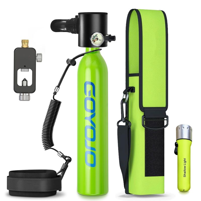 0.5L Mini Tank Dive Scuba, 5-10 Minutes Underwater Breath Device ...