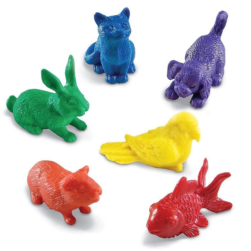 Learning Resources Domestic Pets Counters, Educational Counting and Sorting Toy, Set of 72 ...