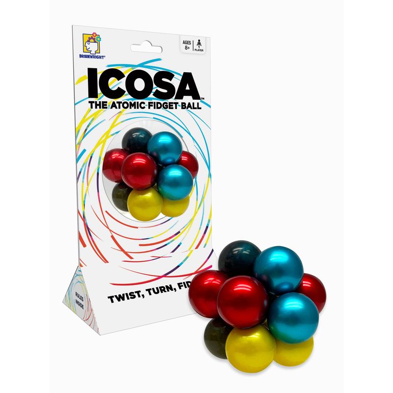 Brainwright - ICOSA - The Atomic Fidget Ball - Twist, Turn, Fidget ...