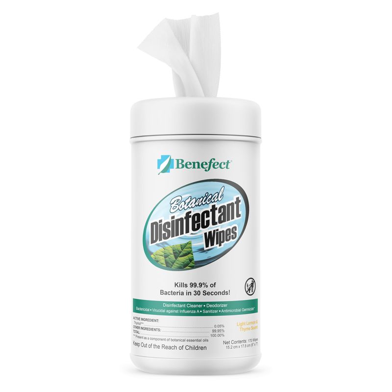 Benefect Botanical Disinfecting Wipes - (170 Wipe Count) Natural, No ...
