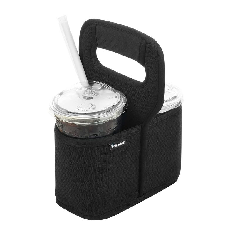 Cup Drink Carrier with Handle, Reusable Coffee Cup Holder for Hot or ...