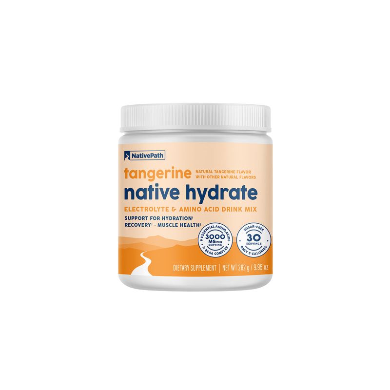 NativePath Native Hydrate with Electrolytes and Amino Acids, Tangerine ...