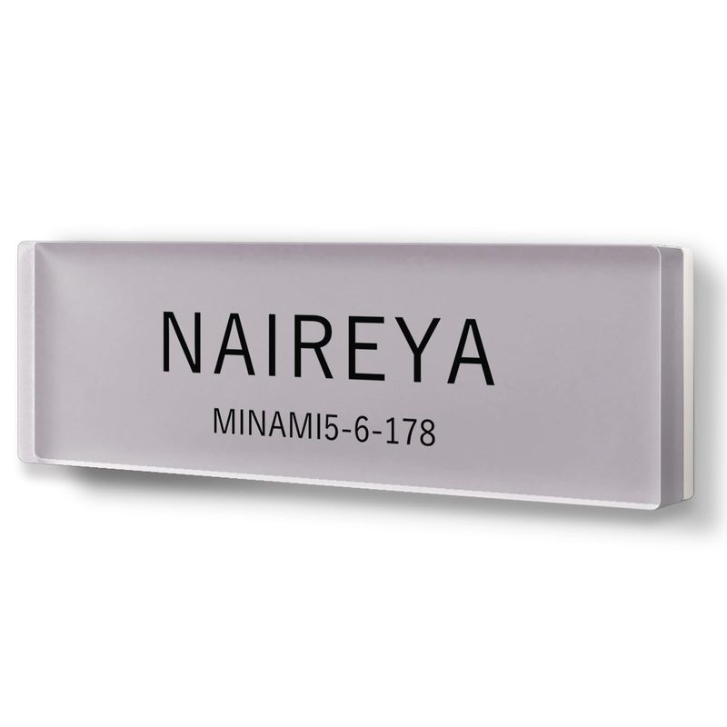 Slim Nuance Color Nameplate Personal Office Clear Acrylic Nameplate ...