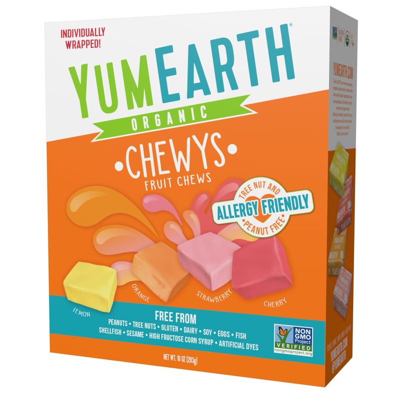 YumEarth Organic Chewys Fruit Flavored Candy Chews - Allergy Friendly ...