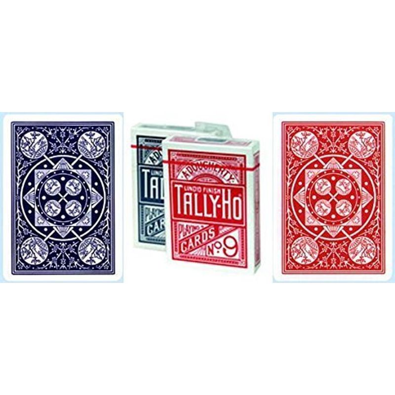 Tally Ho Fan Back Playing Cards Red or Blue by US Playing Cards ...