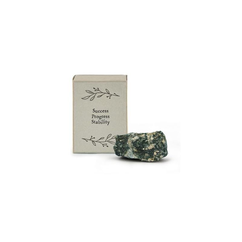 East of India Mini Matchbox Moss Agate Stone Healing Crystal Wellness ...